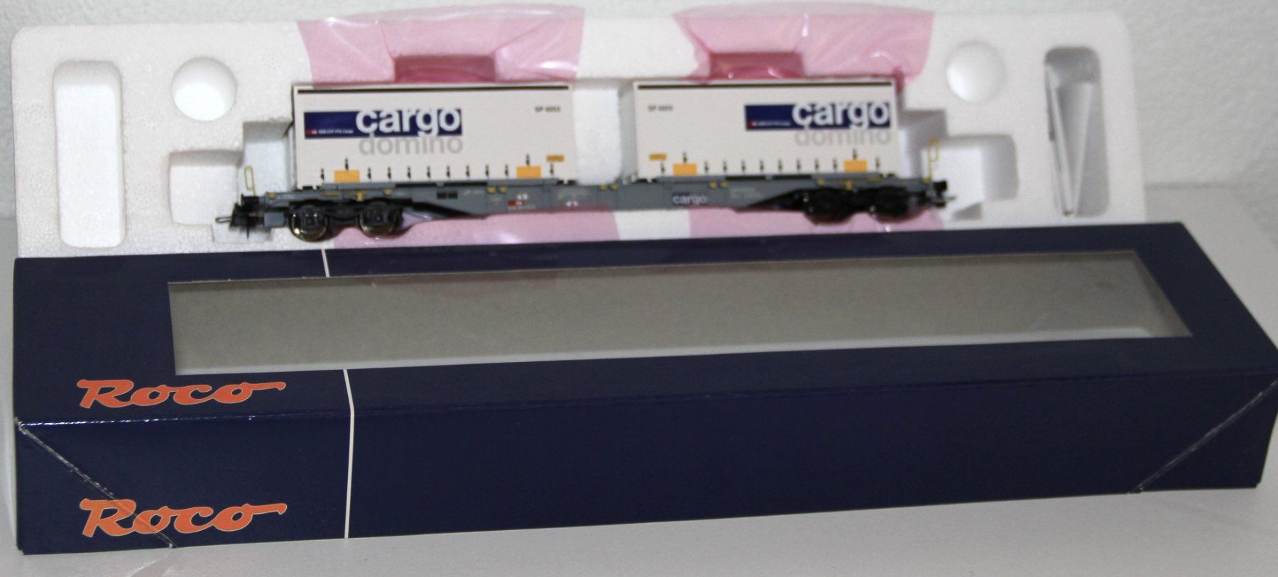 Roco 66620 - Conteinertragwagen SBB-CFF "Cargo Domizil" (Gebraucht) in ...