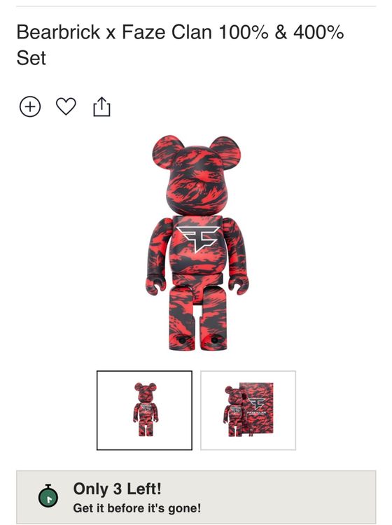 Bearbrick Faze (Neu und originalverpackt) in Wollerau für CHF 280 – nur ...