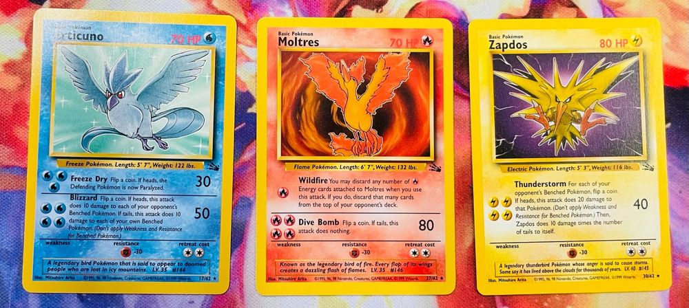 Pokemon 1999 Fossil legendary birds trio ab 1.-!!!! (Gebraucht) in ...