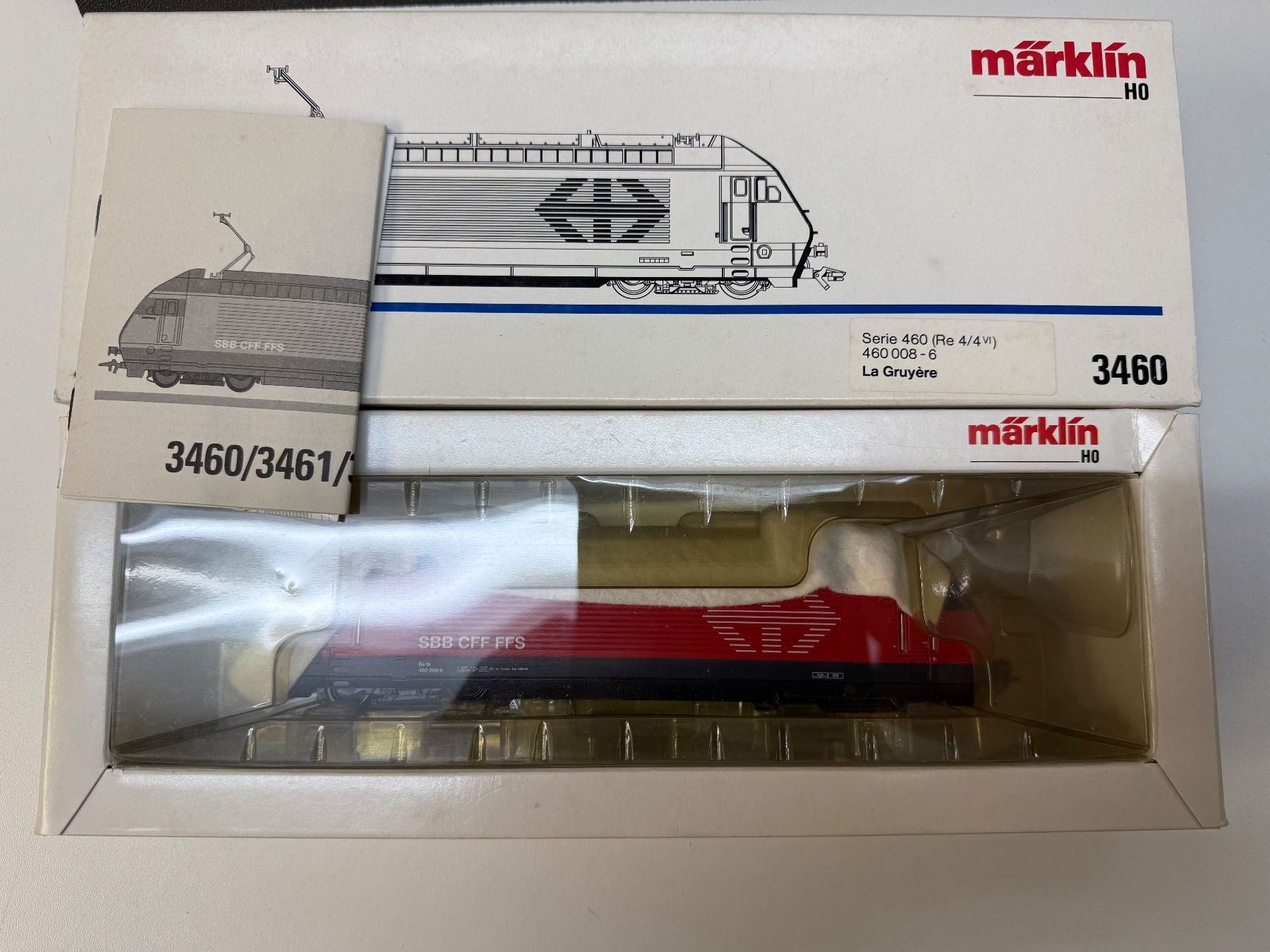 Märklin 3460, E-Lok, Serie 460 der SBB, rot, Wechselstrom (Gebraucht ...