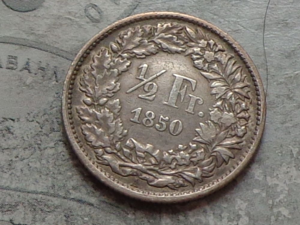 1/2 Fr. 1850 A - Très belle pièce Rare | Kaufen auf Ricardo