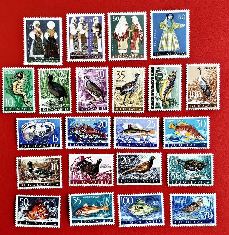 JUGOSLAWIEN KL SAMMLUNG TRACHTEN TIERE FISCHE ENTEN VÖGEL** | Kaufen auf Ricardo