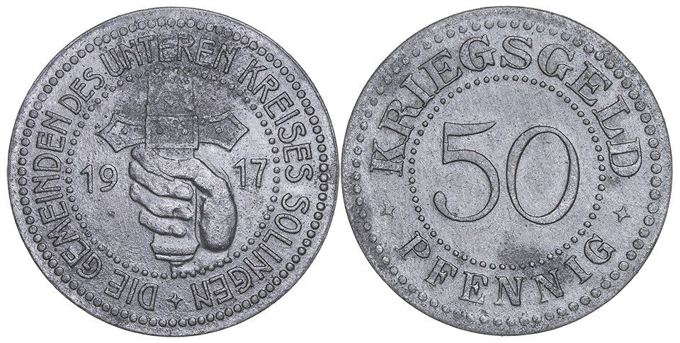 Solingen 50 Pfennig 1917, Kriegsgeld (unzirkuliert) | Kaufen auf Ricardo