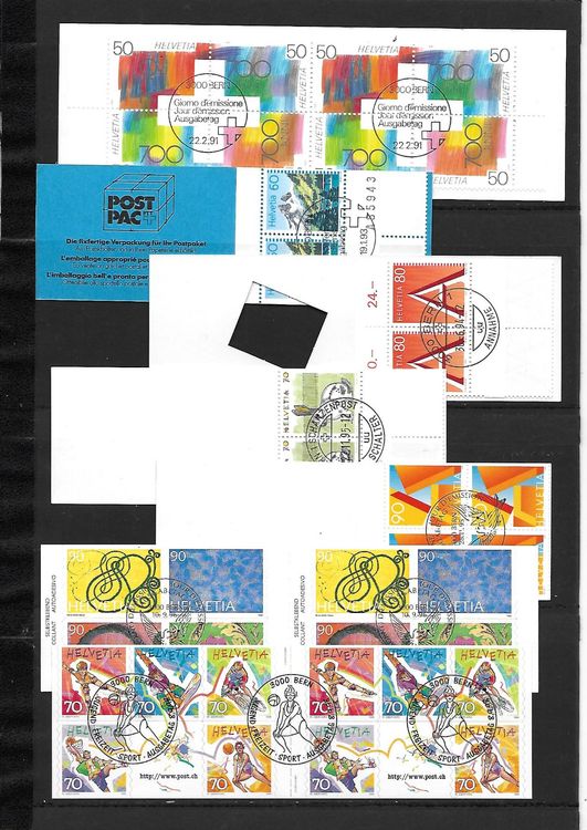 MH Freim. Ersttagsgest. Restlot 1991-1998 Kat: CHF 153.- (Gebraucht) in Basel für CHF 3 – mit ...