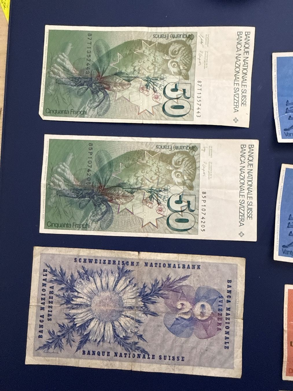 Schweizer Banknoten Lot (Gebraucht) in Pfeffingen für CHF 172 – mit ...