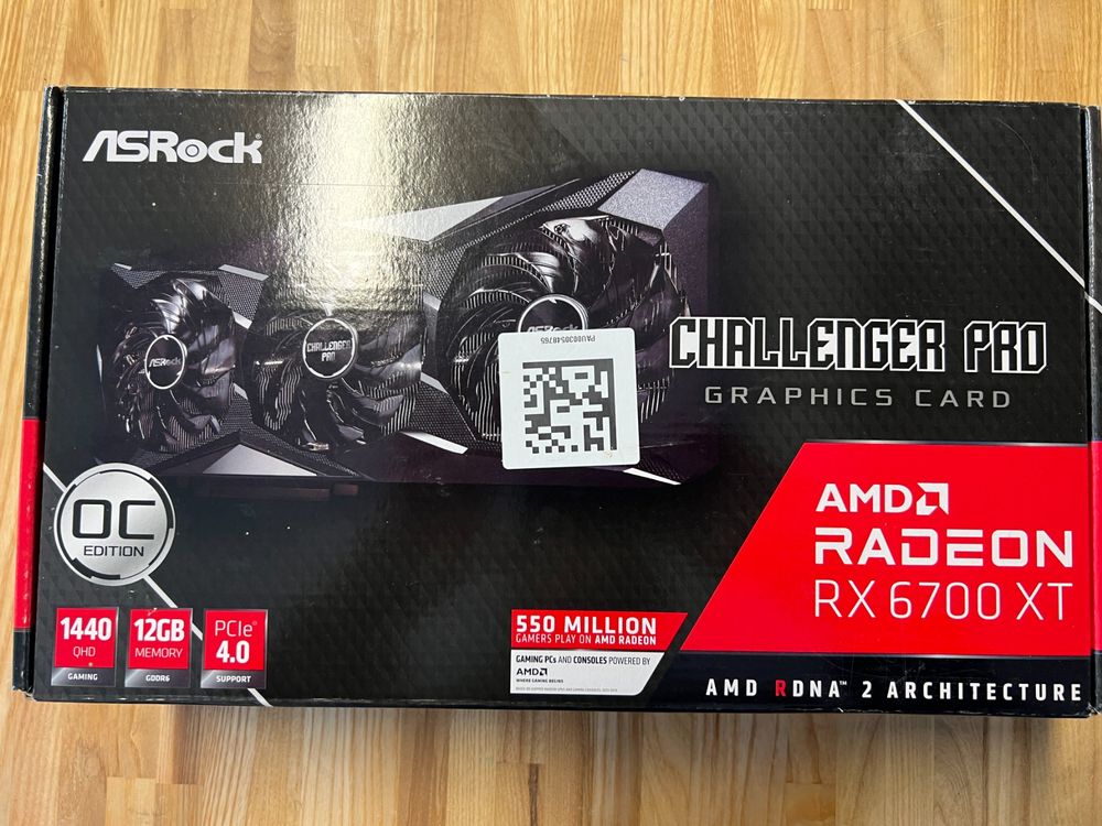 AMD Radeon AS Rock RX 6700 XT Challenger Pro 12GB OC (Gebraucht) in ...