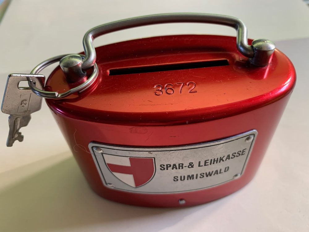BANK-KÄSSELI / SPAR-& LEIHKASSE SUMISWALD (Gebraucht) in Hedingen für CHF 29 – mit Lieferung auf ...
