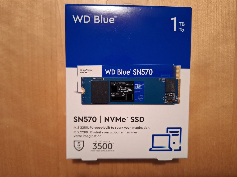 SSD WD Blue SN 570 - NVMe - 1 To (D'occasion) à GENEVE pour CHF 36 ...