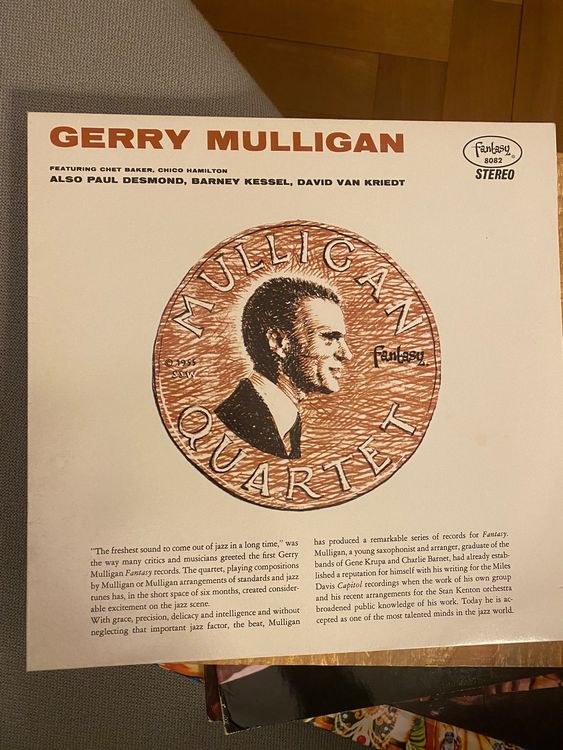Gerry Mulligan Paul Desmond Album Fantasy Records GEMA 1987 | Kaufen ...