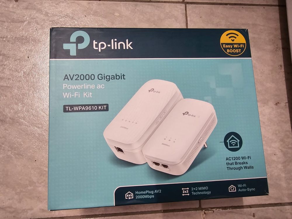 TP-Link-WPA9610 AV2000 Gigabit Powerline AC Wi-Fi-CH-NEU (Neu und ...