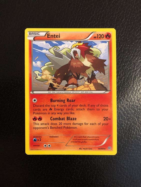 XY: Ancient Origins Entei rare 14/98 Ab 1 (Gebraucht) in Paradiso für ...