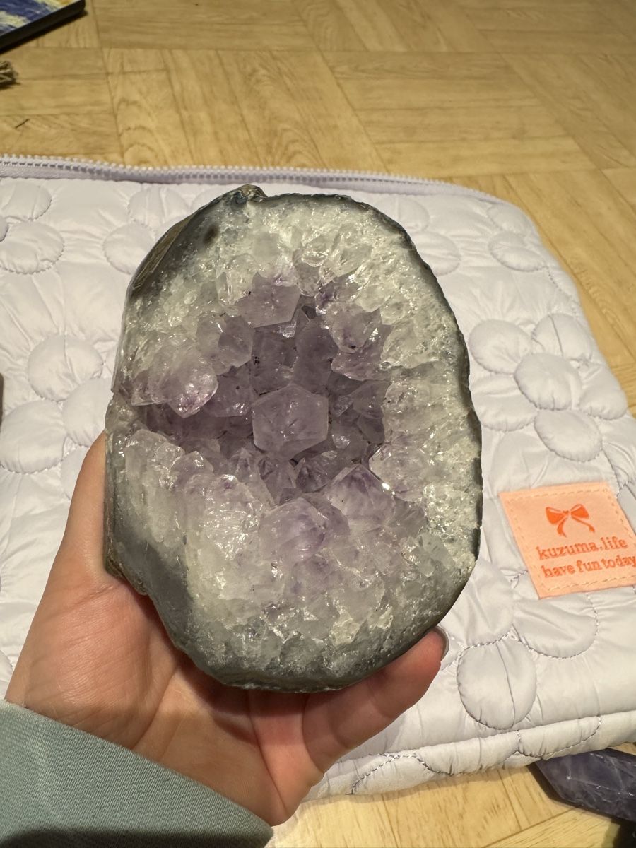 Kristall-Set – Amethyst Cluster, Rauchquarz Kugel & Zoisit (Neu (gemäss ...