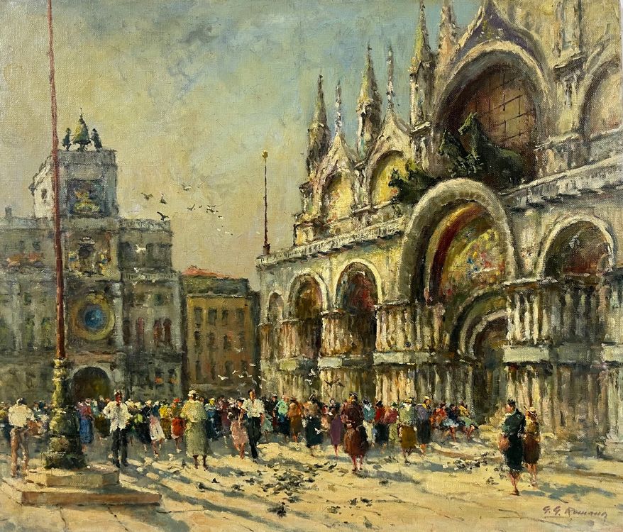 George Romano (XX) Gemälde - Venedig (Gebraucht) in Root für CHF 59 ...