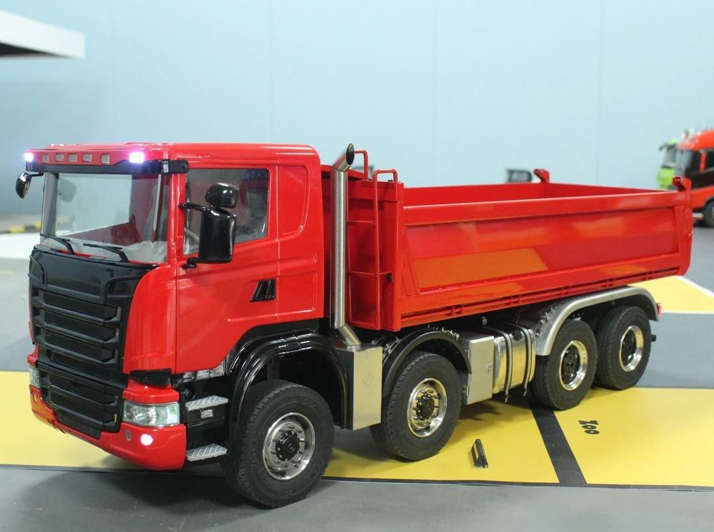 Scania R730 8x8 Hydraulikkipper mit Kabine 1:14 RTR | Acheter sur Ricardo