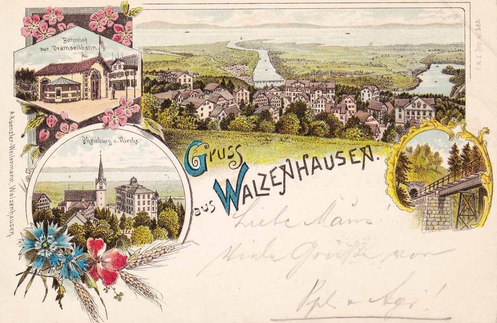 1897 Litho-Karte, Gruss aus WALZENHAUSEN | Kaufen auf Ricardo