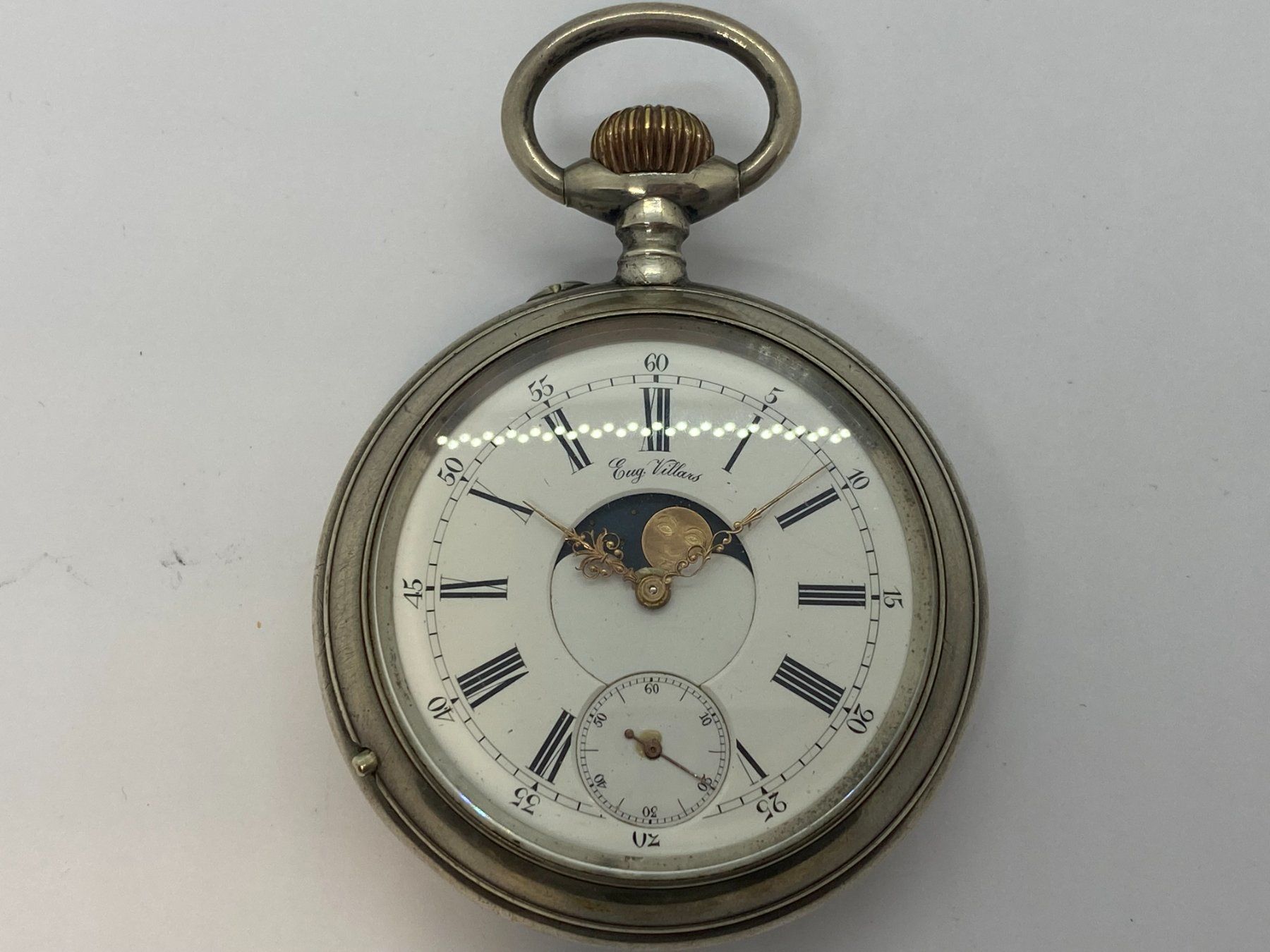 EUG. VILLARS Uhr Mondphase, Kalender 58mm läuft // H191 (Gebraucht) in ...