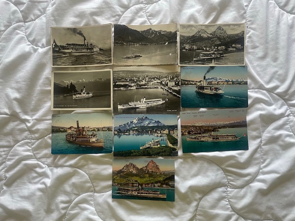 10 AK DAMPF SCHIFFEN VON DER SCHWEIZ (Gebraucht) in Bernhardzell für CHF 10 – mit Lieferung auf ...