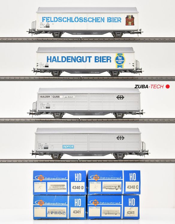 Roco 4x Schiebewandwagen der SBB H0 GS mit OVP (Gebraucht) in St. Gallen für CHF 41 – mit ...