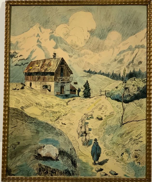 Antikes Berglandschaft Aquarell unleserlich Signiert (Gebraucht) in Root für CHF 30 – mit ...