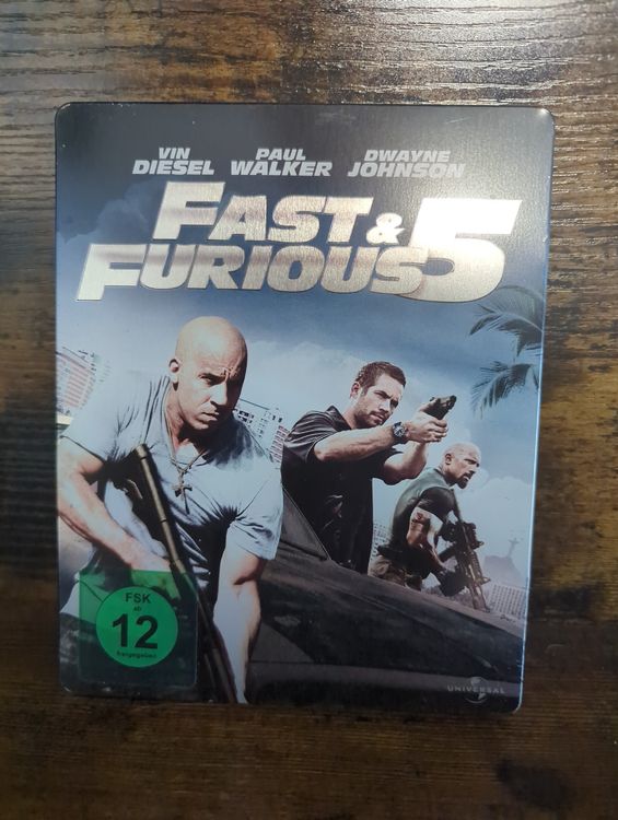 Fast & Furious 5 - Steelbook - DVD - Vin Diesel Action! (Gebraucht) in ...