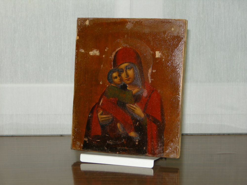 Wunderschöne alte Ikone #Maria mit Kind #Madonna #Patina (Gebraucht) in Aarau für CHF 138 – mit ...