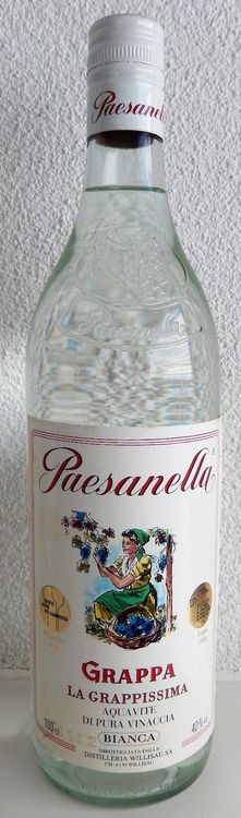 1Fl. Paesanella Grappa 1Lt. 1964 Expo Auszeichnung | Kaufen auf Ricardo