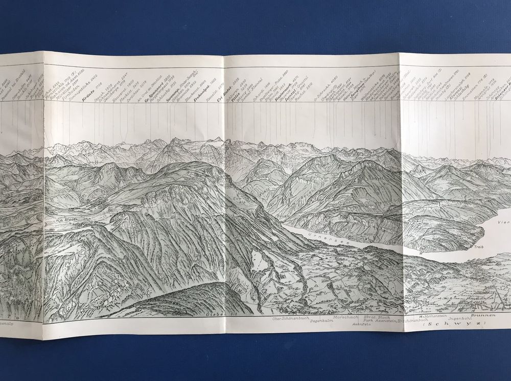 MYTHEN-PANORAMA VON ALBERT HEIM / HOFER ZÜRICH 1924 (Gebraucht) in ...