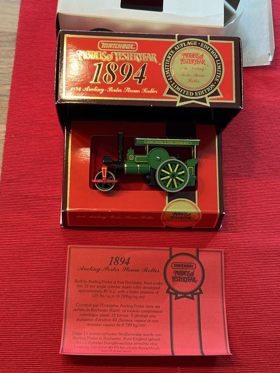 Matchbox Steam Roller 1894 Models of Yesteryear Limited Ed. | Kaufen ...