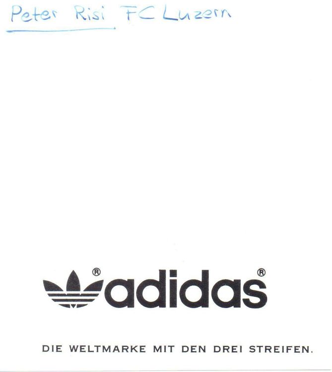 FC LUZERN FCL FCZ PETER RISI AUTOGRAMMFOTO 1980-1981 (Gebraucht) in ...