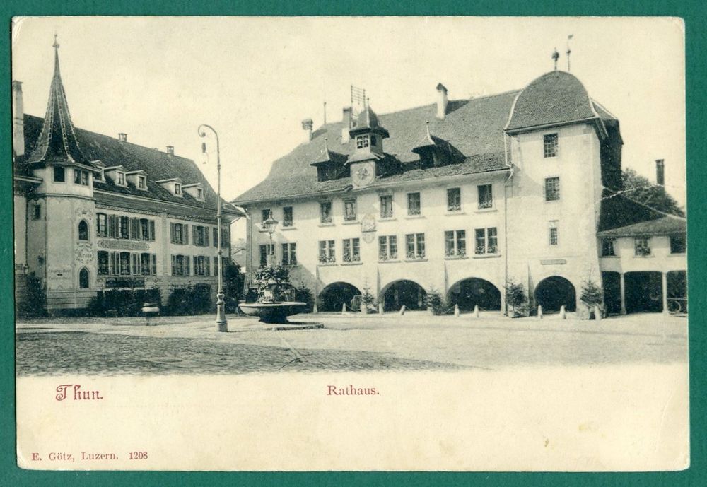 Thun - Rathaus um 1900 (Gebraucht) in Sargans für CHF 1 – mit Lieferung auf Ricardo kaufen
