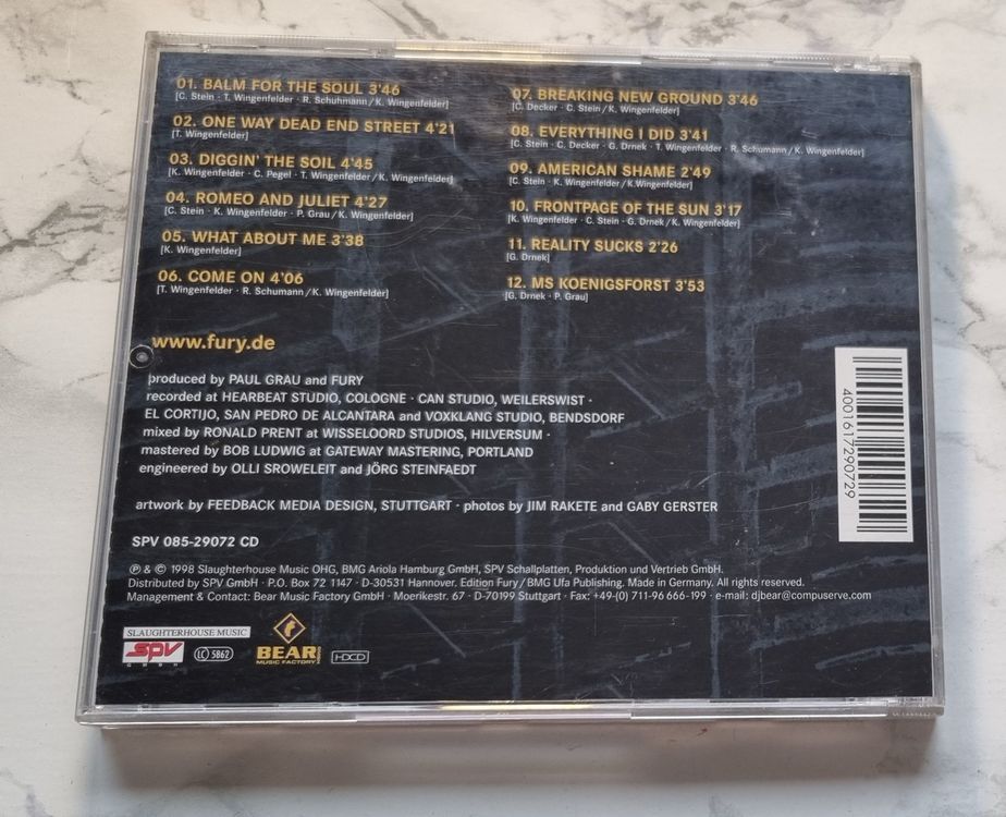 cd FURY IN THE SLAUGHTERHOUSE - Nowhere ...fast - 1998 | Kaufen auf Ricardo