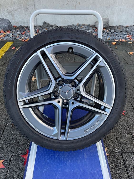 Mercedes Benz A Klasse AMG 18 Zoll Felgen inkl. Winterreifen (Gebraucht ...