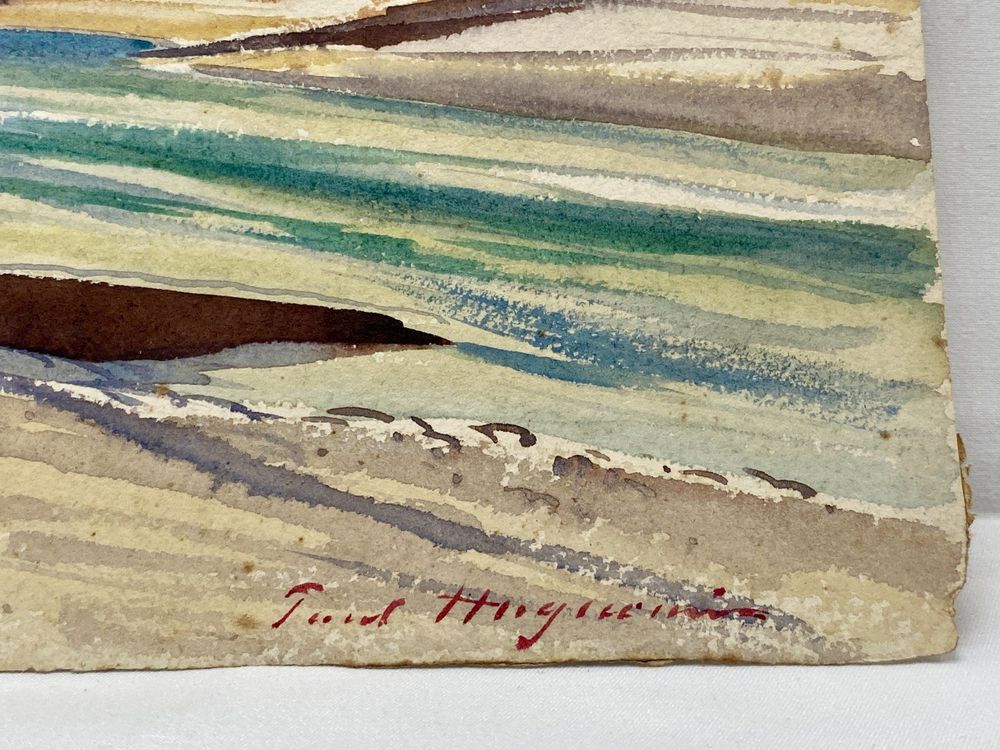 PAUL HUGUENIN - Aquarelle sur papier Paysage de montagne | Kaufen auf Ricardo