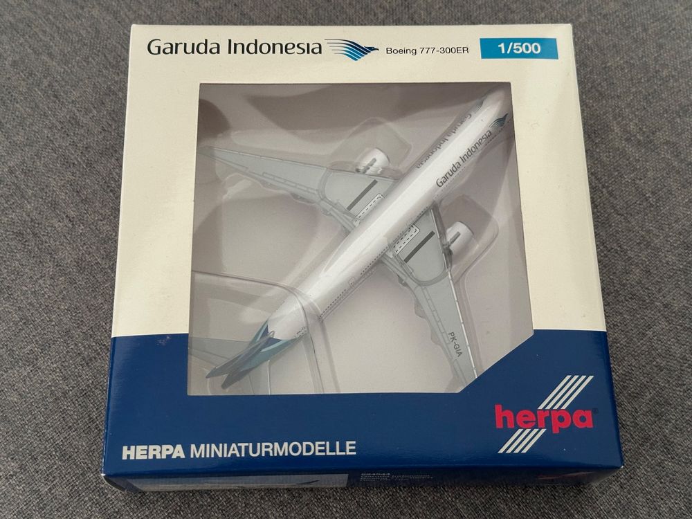 Herpa 1:500 Garuda Indonesia Boeing 777-300 (Neu (gemäss Beschreibung)) in Reinach BL für CHF 80 ...