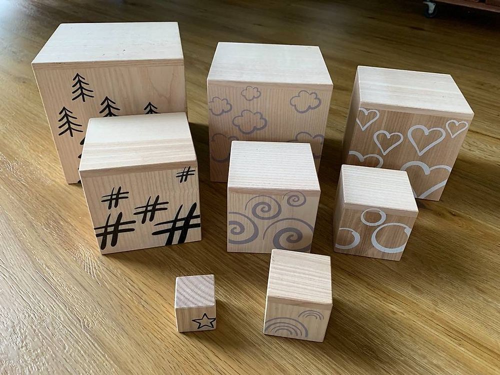 Kynee Stapelturm Zahlen aus massivem Holz,neu+ungebraucht (Neu (gemäss ...