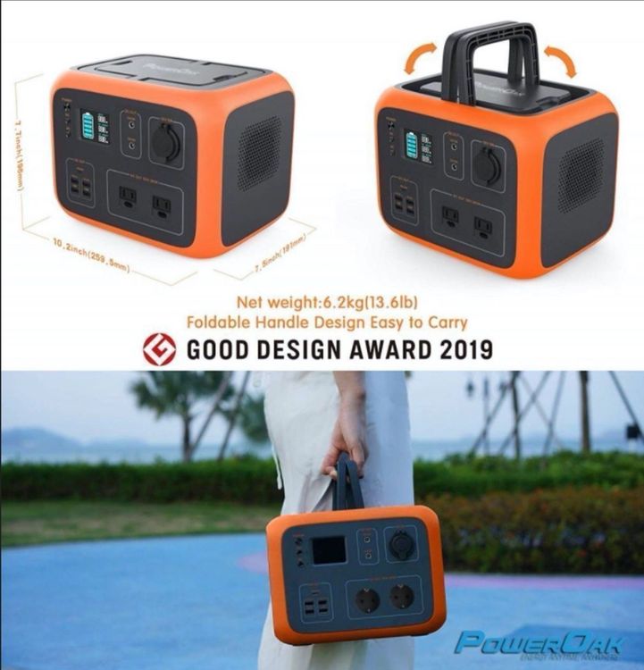 PowerOak PS6S 500Wh solar AC/DC generator | Kaufen auf Ricardo