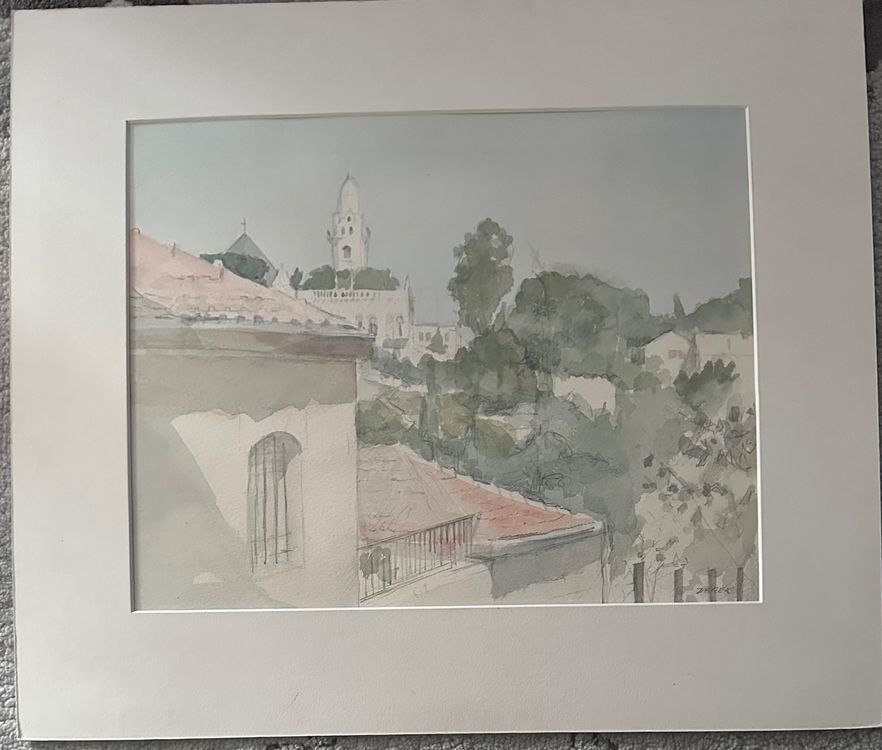 Landschafts Aquarell Sig | Kaufen auf Ricardo