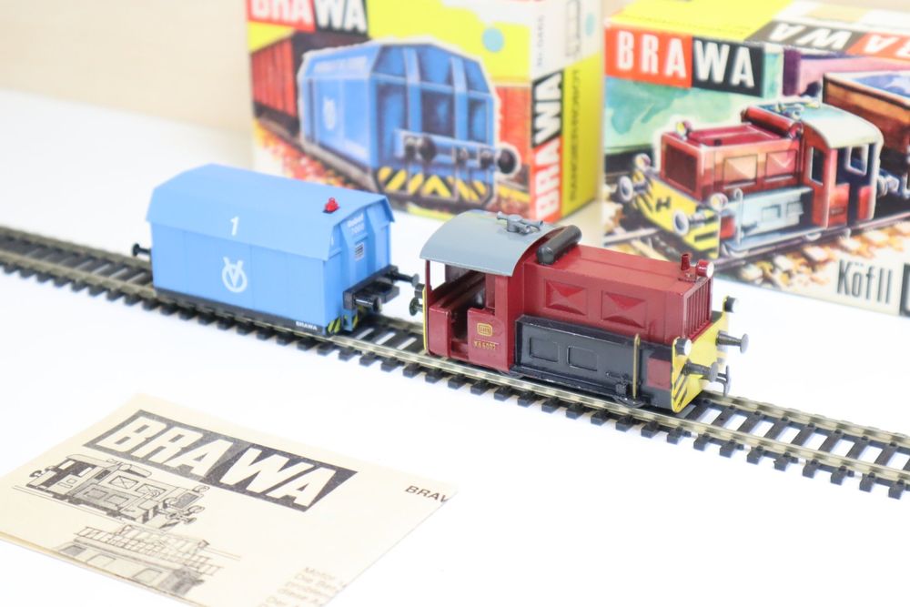 BRAWA Köf Rangierlok 460 + Rangier-Robot Lok 0465 - H0 DC | Kaufen auf Ricardo