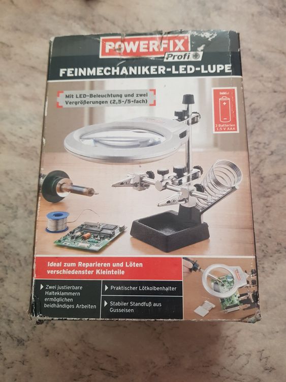 Powerfix Profi Feinmechaniker-LED-Lupe (Neu und originalverpackt) in ...