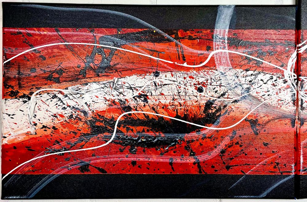 Gemälde Acrylbild Abstrakt 4 Teilig 60 x 160 cm (Neu und originalverpackt) in Aarburg für CHF 55 ...