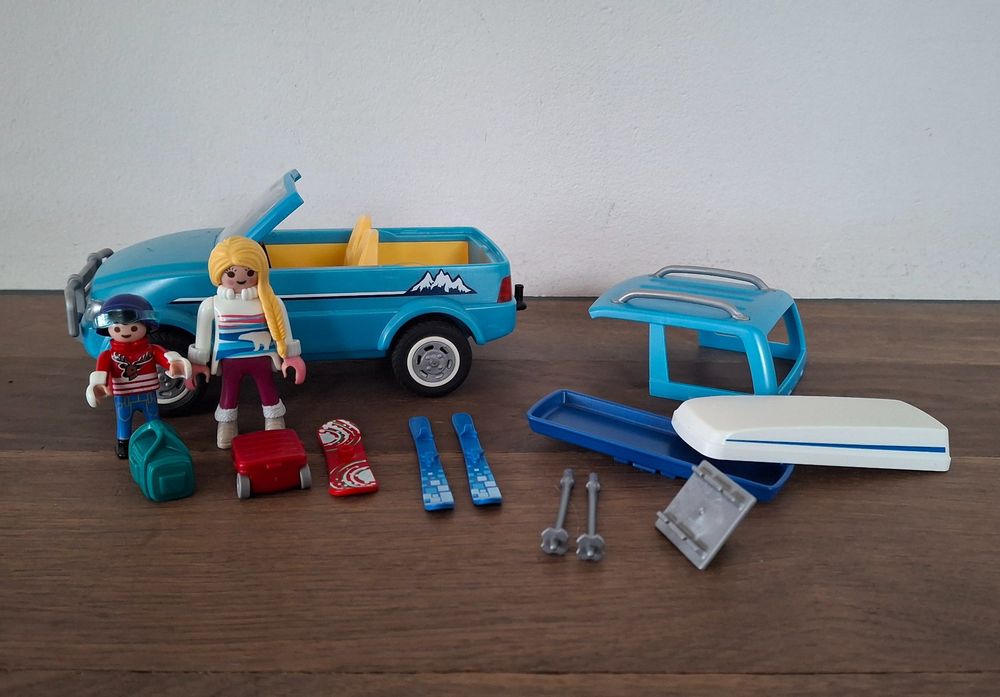 Playmobil Family Winter Fun Auto mit Dachbox 9281 (Gebraucht) in ...