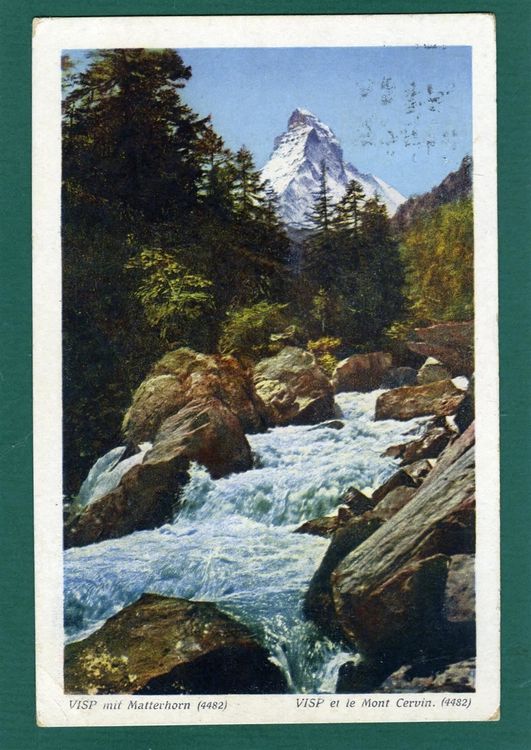 Vispa mit Matterhorn, 1928 (Gebraucht) in Sargans für CHF 1 – mit Lieferung auf Ricardo kaufen