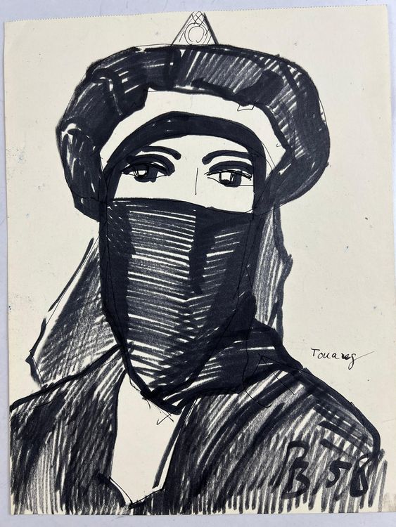 Arabische Frau im Hijab Signiert (Gebraucht) in Neuhausen am Rheinfall für CHF 5 – mit Lieferung ...