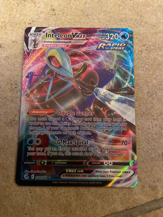 Carte Pokémon Inteleon gigantamax (Neu (gemäss Beschreibung)) in ...