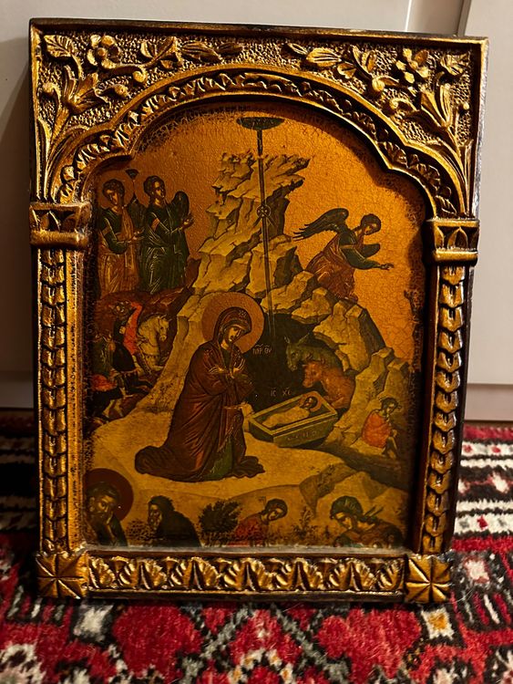 Ikone Geburt Christi Holz Gemälde Greece Copy of Byzantine (Gebraucht) in Arosa für CHF 30 – mit ...