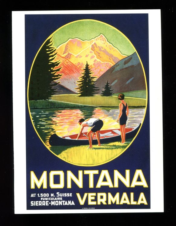 Montana Vermala, Künstlerkarte, AK-Grossformat | Kaufen auf Ricardo