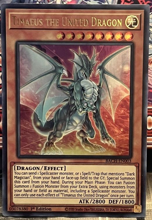 Yu-Gi-Oh Timaeus The United Dragon | Kaufen auf Ricardo