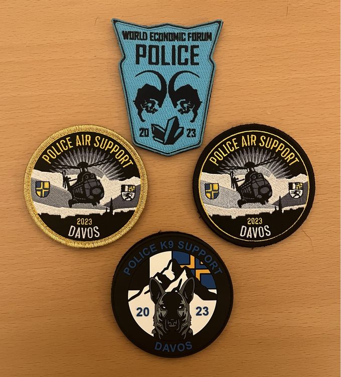 WEF Polizei Patches 2023 (Neu (gemäss Beschreibung)) in Dulliken für ...