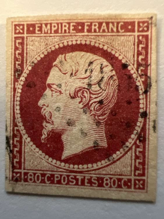 1 timbre oblitéré 80 ct France 1853 numéro 17A selon photos (D'occasion ...