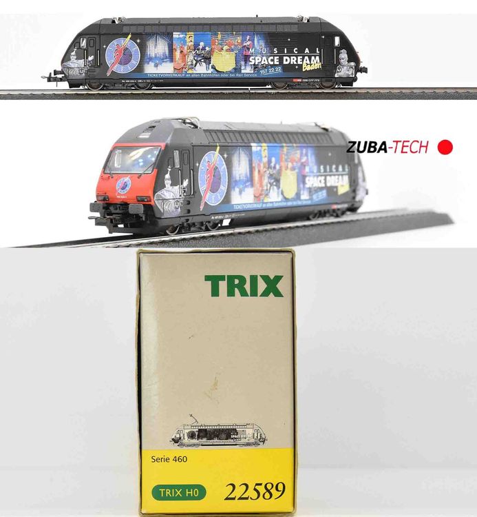 Trix 22589 E-Lok Re 460 Space Dream SBB H0 GS Analog OVP (Gebraucht) in ...